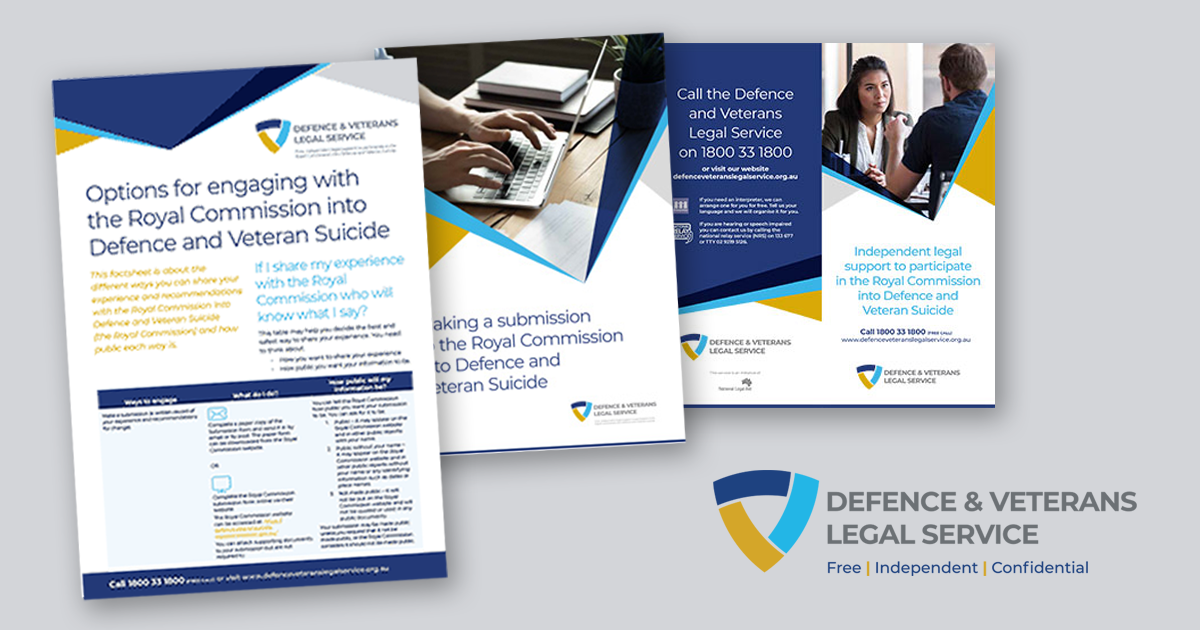 About Defence and Veterans Legal Service (easy English) — Defence and ...